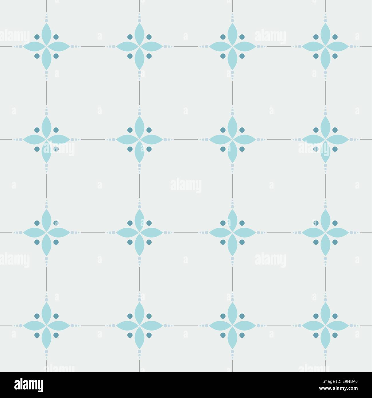 Seamless floral pattern, in shades of blue Stock Photo - Alamy