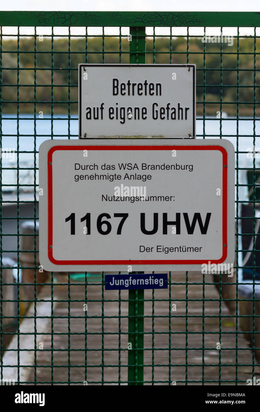 At your own risk Stock Photo - Alamy