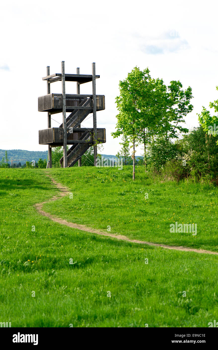 Bird watching tower Stock Photo - Alamy