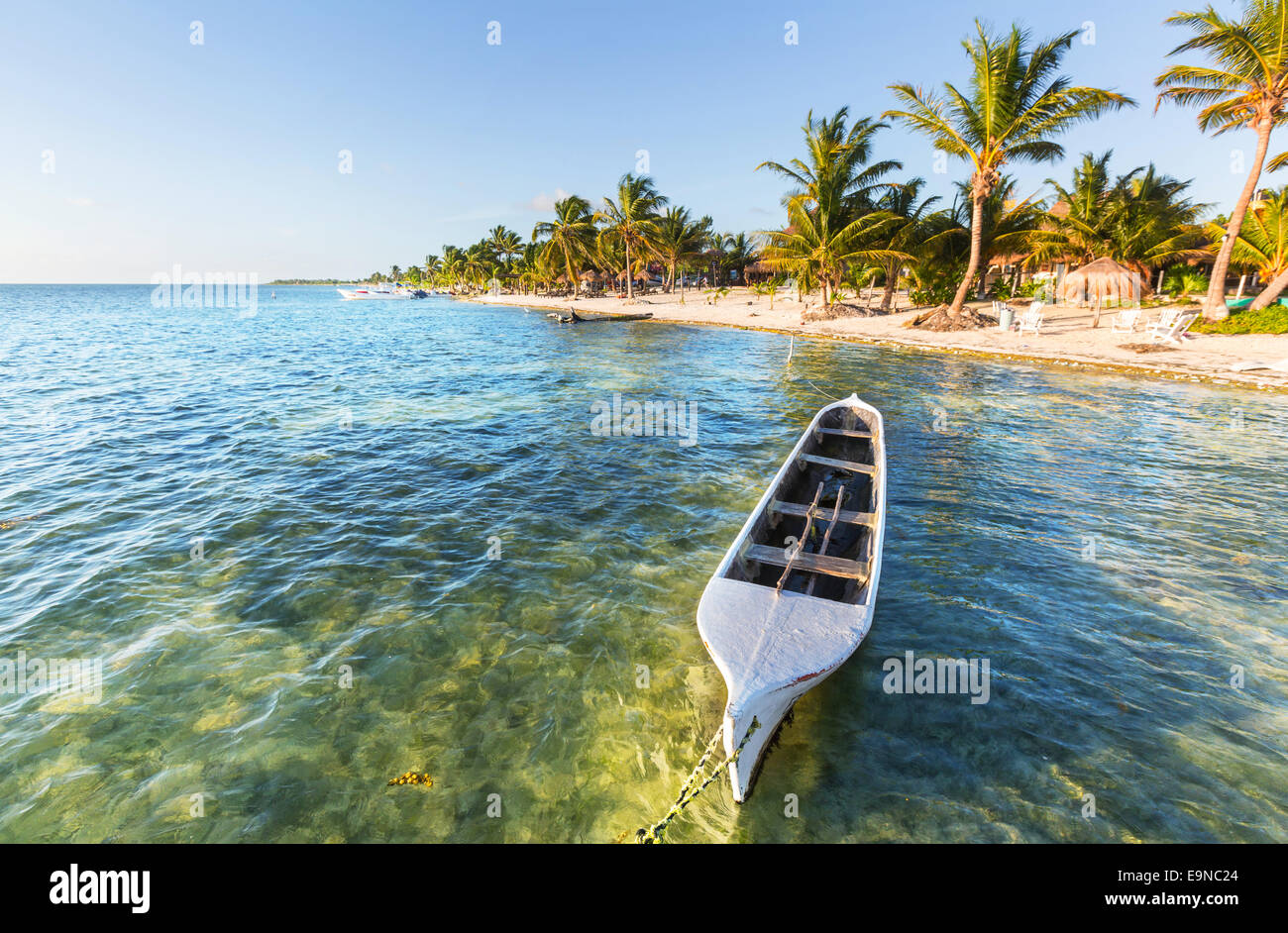 Boat in Mexico Stock Photo - Alamy