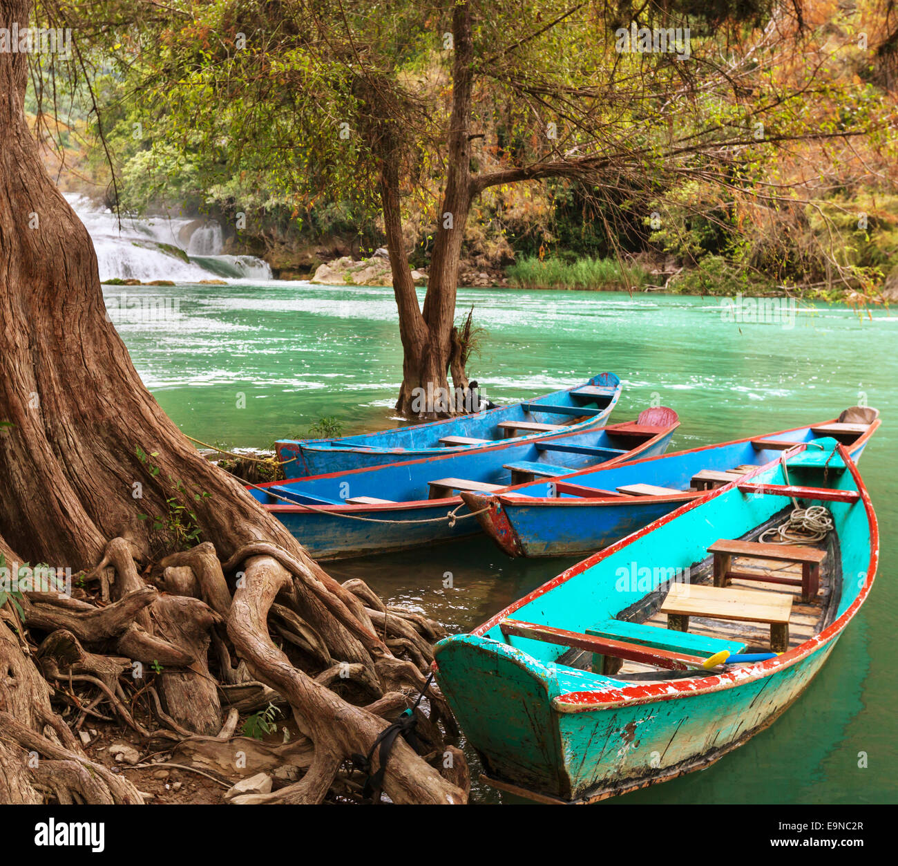 Boat in Mexico Stock Photo - Alamy