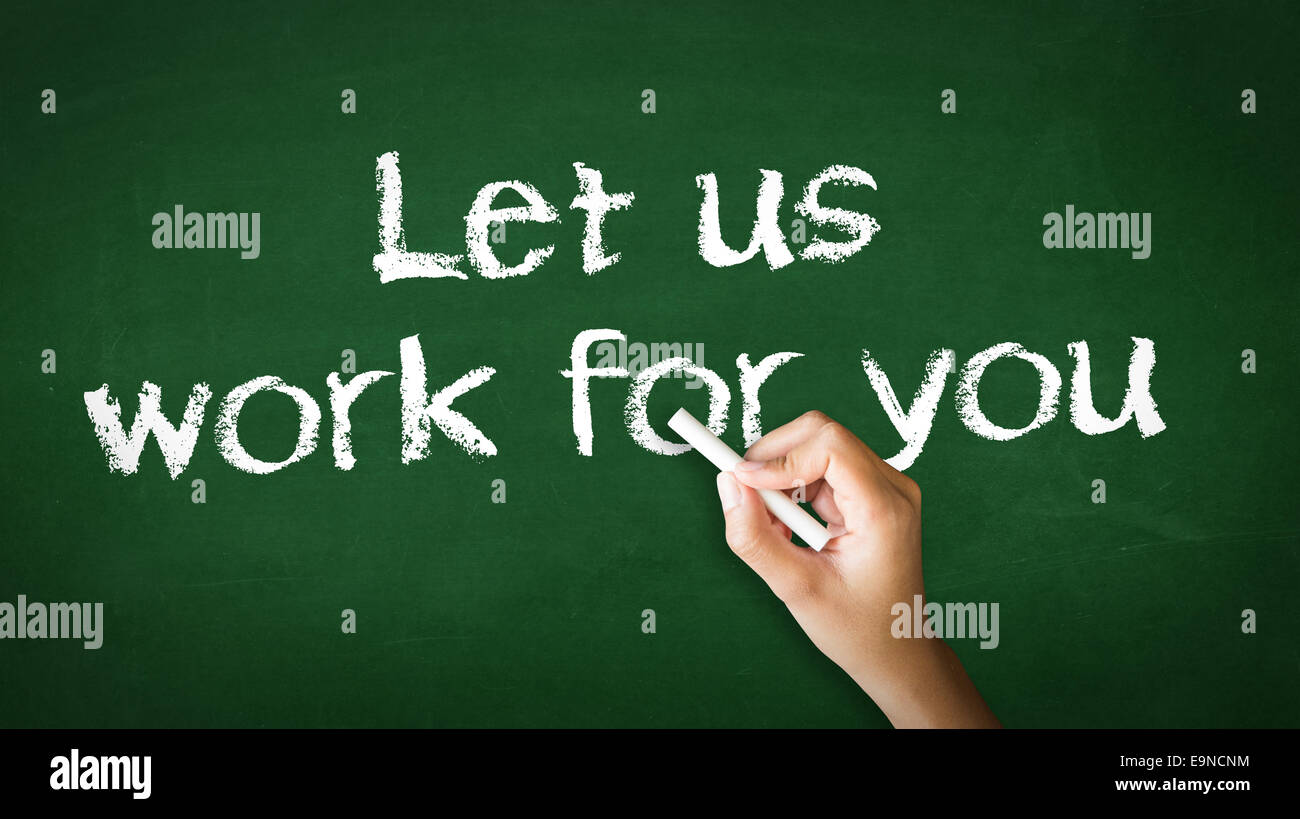 Let us work hi-res stock photography and images - Alamy