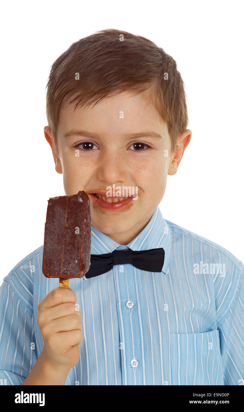 Boy cream ice hi-res stock photography and images - Alamy