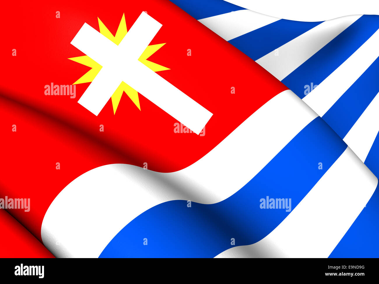 Flag of Ubatuba Stock Photo - Alamy