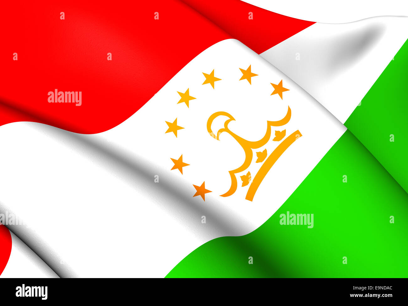 Waving flag tajikistan close hi-res stock photography and images - Alamy