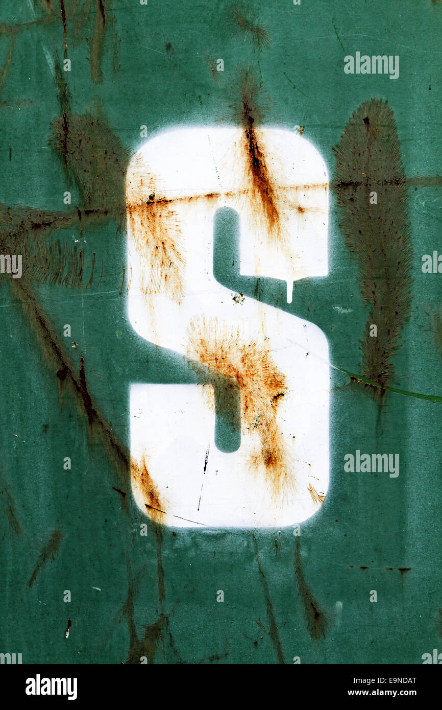 Stenciled letter hi-res stock photography and images - Alamy