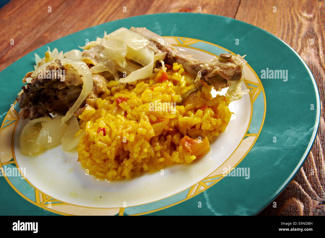 Yassa is a spicy marinated Stock Photo - Alamy