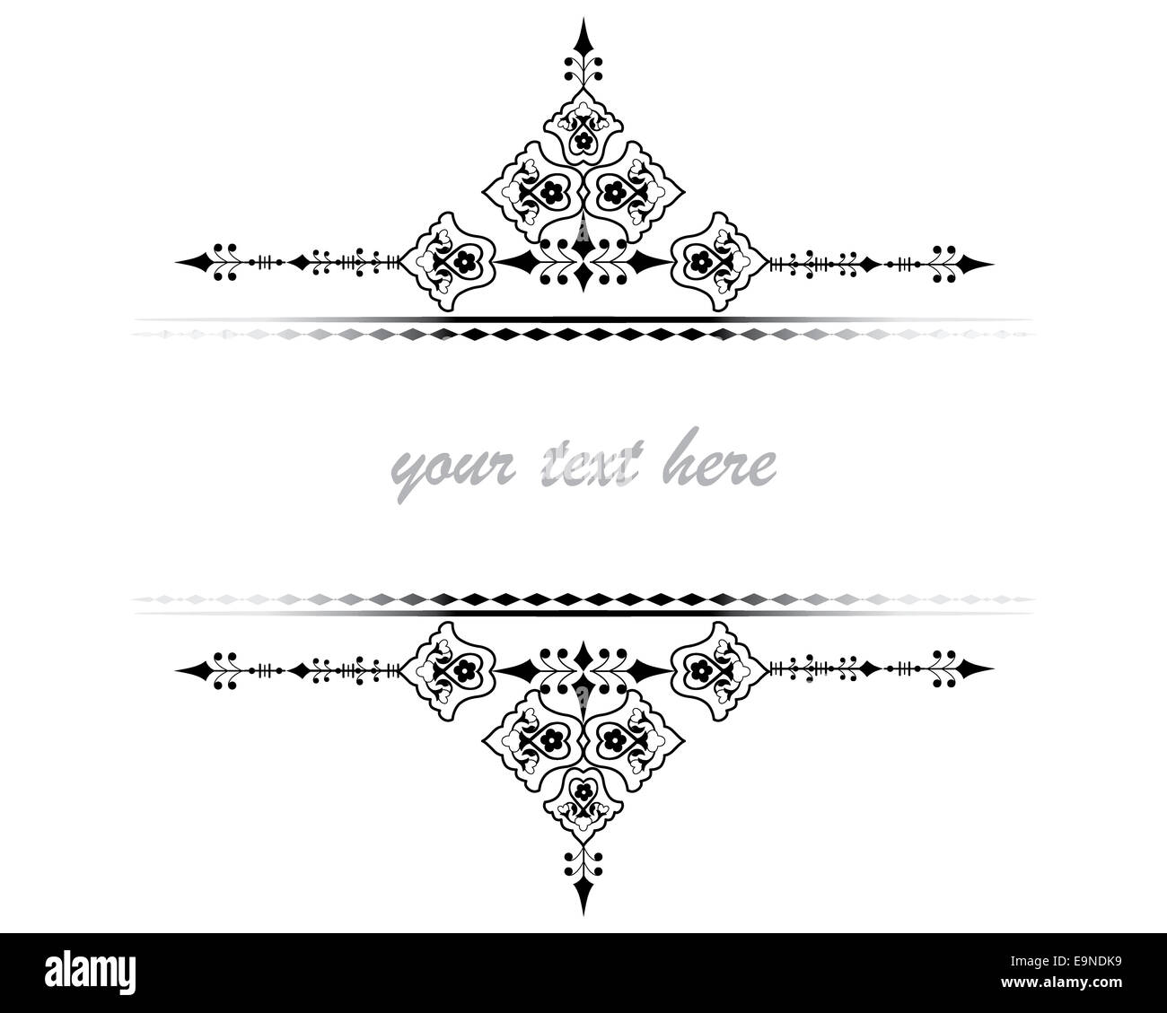 oriental ottoman design five Stock Photo - Alamy