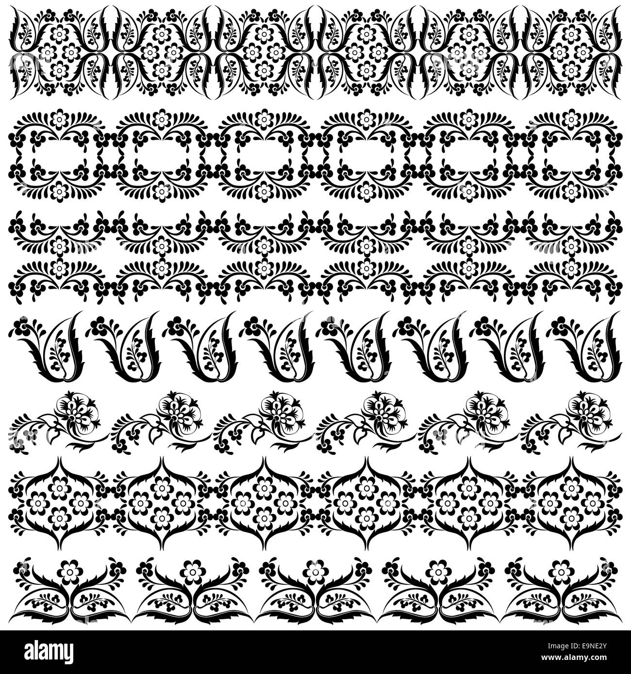 Border design Black and White Stock Photos & Images - Alamy