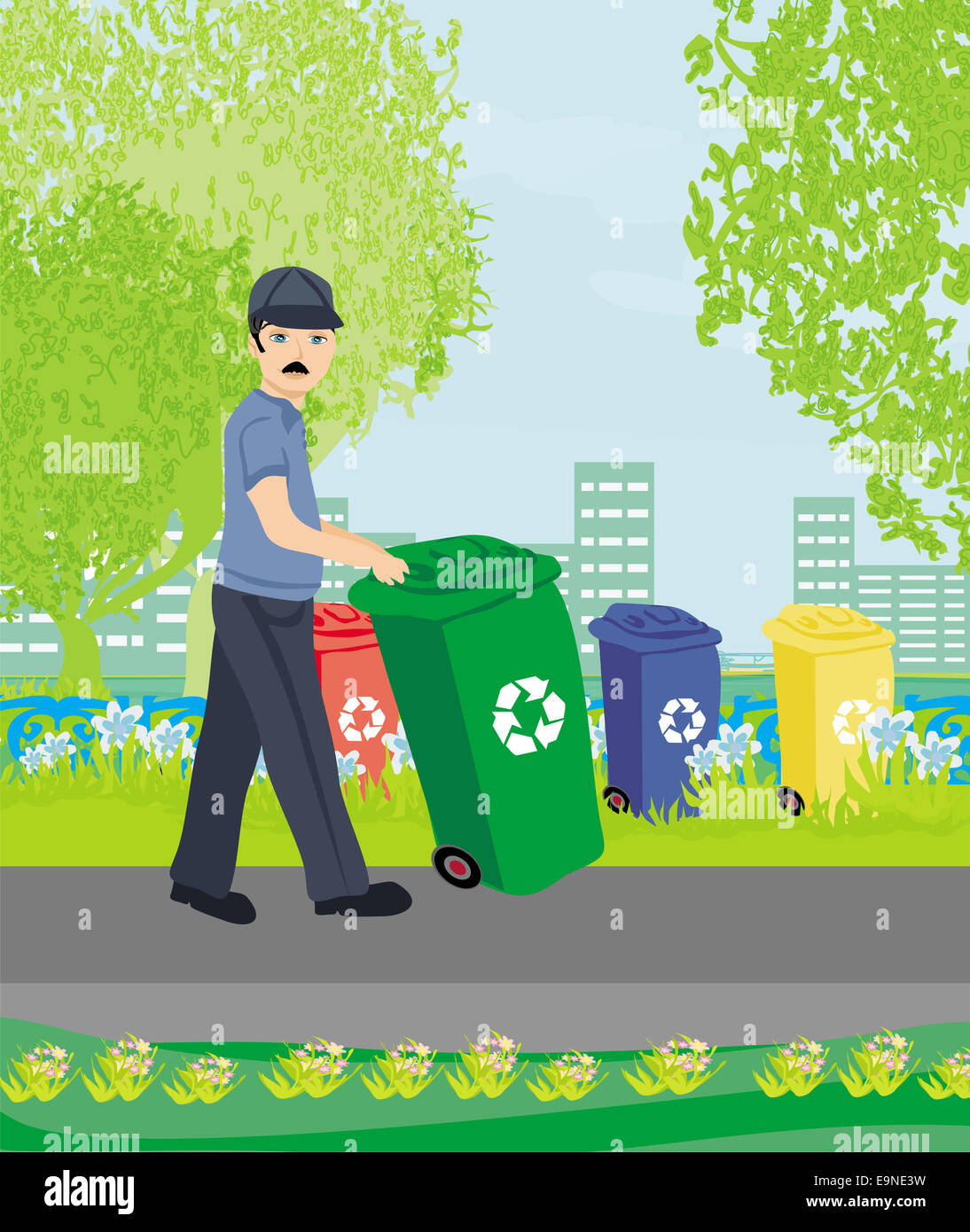 segregation of garbage Stock Photo - Alamy