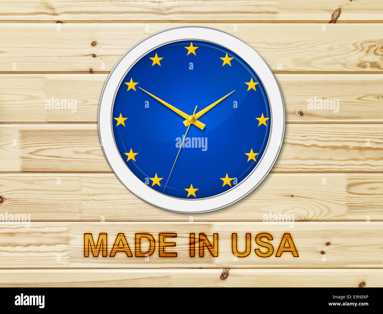Clock time timber hi-res stock photography and images - Alamy