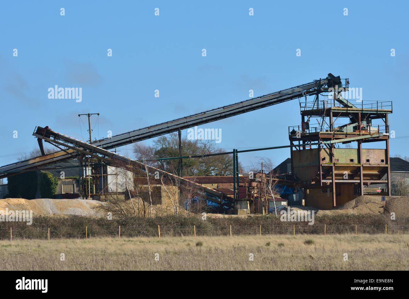 Gravel Extraction Works Stock Photo - Alamy