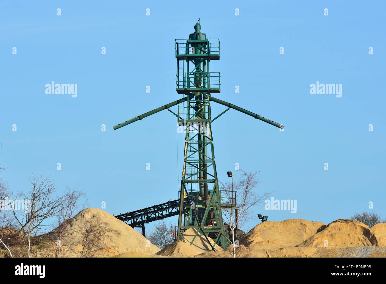 Gravel Extraction Tower Stock Photo - Alamy