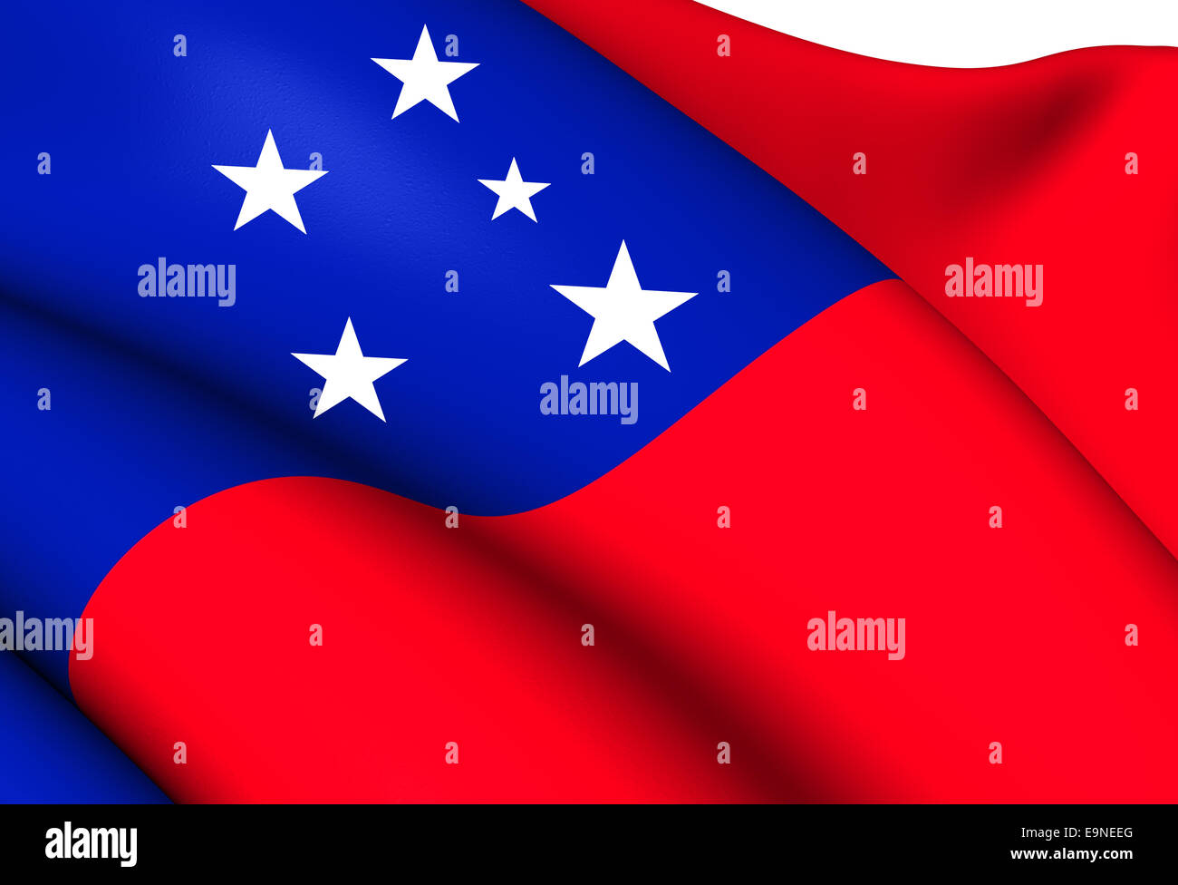 Samoa Flag Stock Photo - Alamy