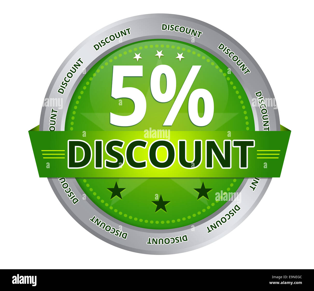 5 Percent Discount Stock Photo Alamy