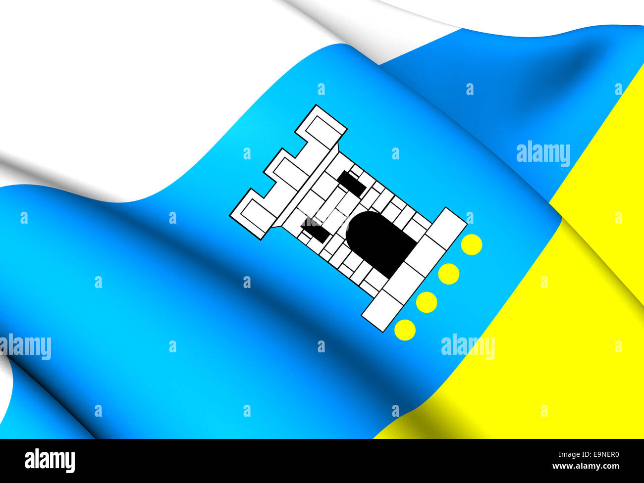 Flag of Pleszew City Stock Photo - Alamy