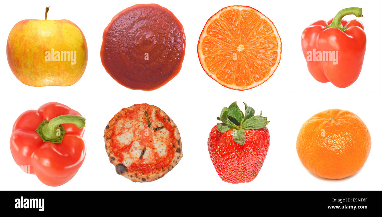 Pizza collage Cut Out Stock Images & Pictures - Alamy
