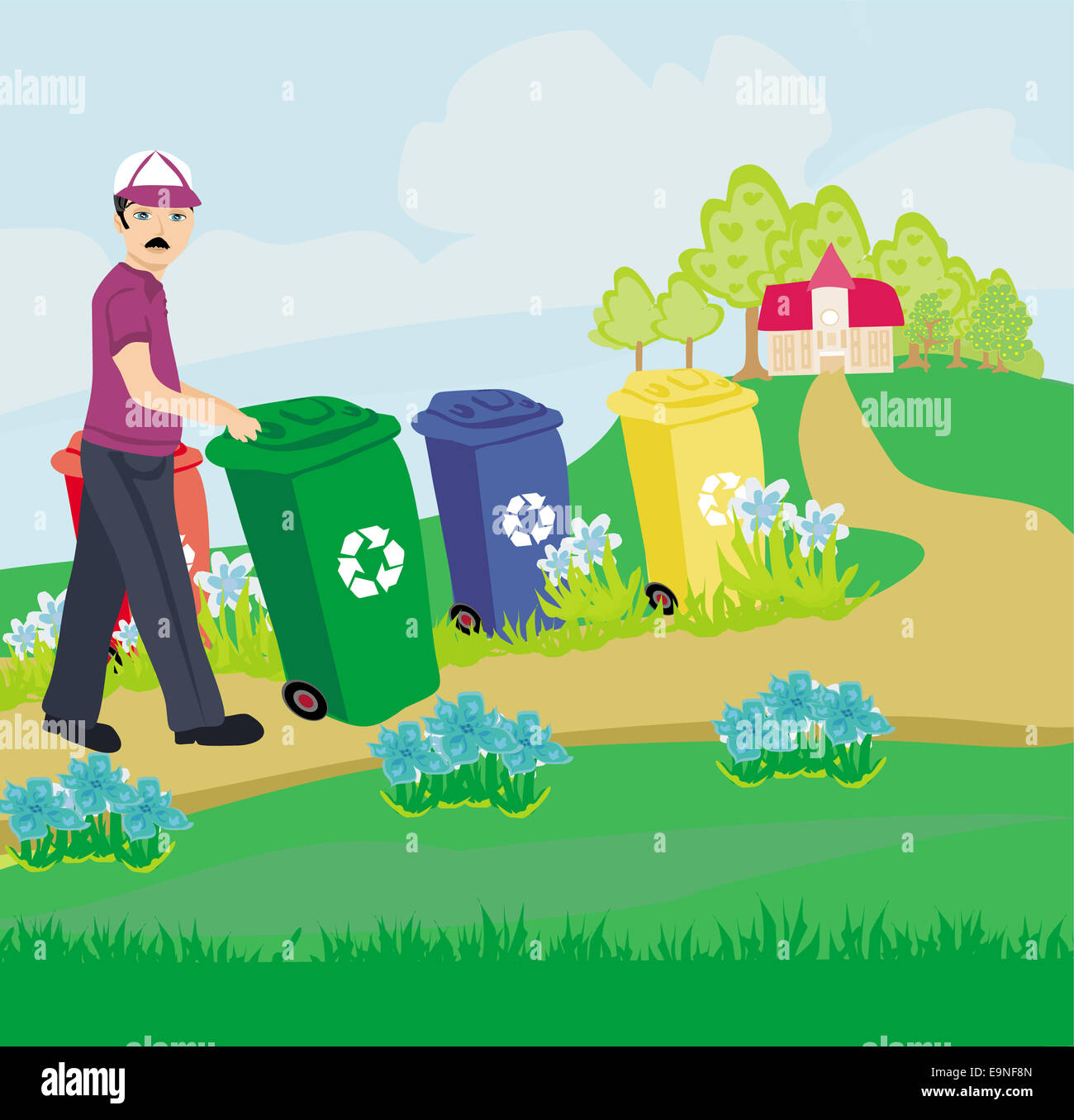 segregation of garbage Stock Photo - Alamy