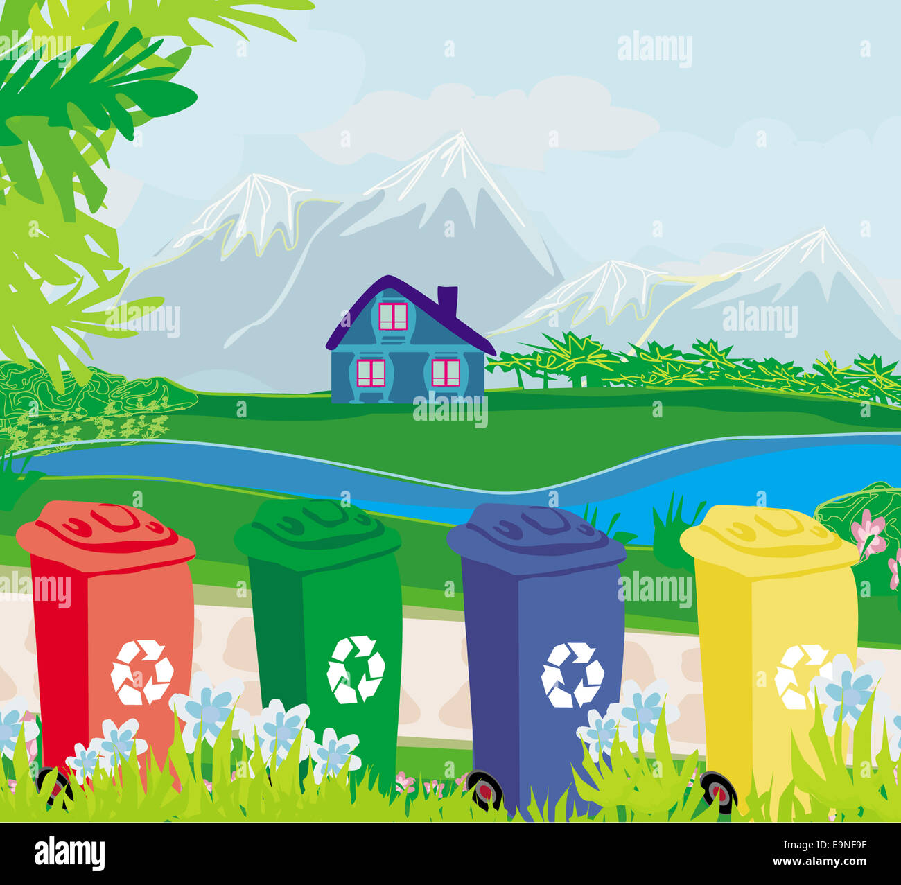 segregation of garbage Stock Photo - Alamy