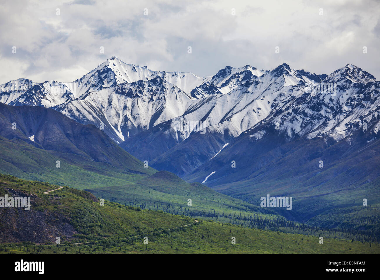 Mountains on Alaska Stock Photo - Alamy
