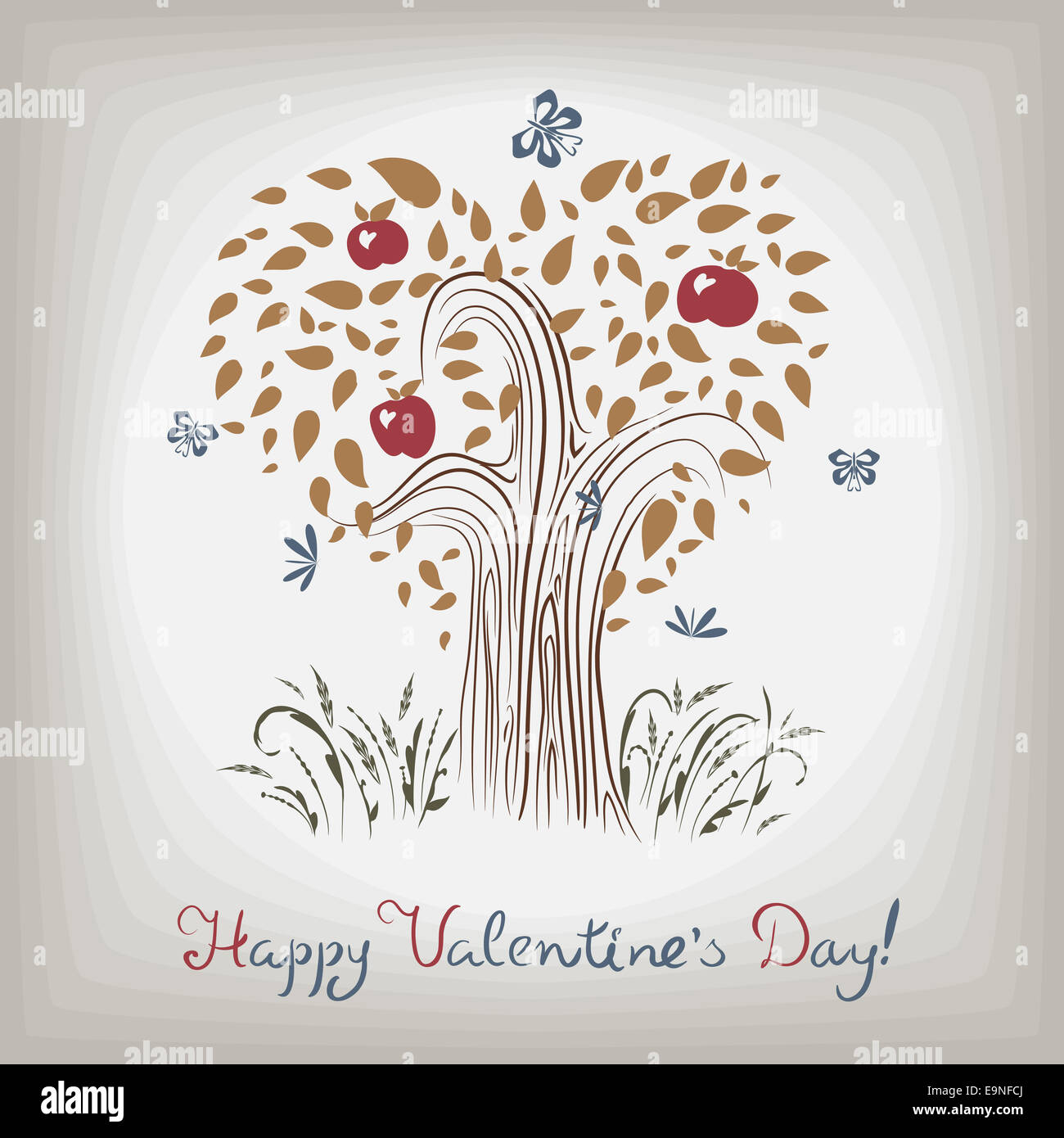 elegant valentine's tree Stock Photo - Alamy