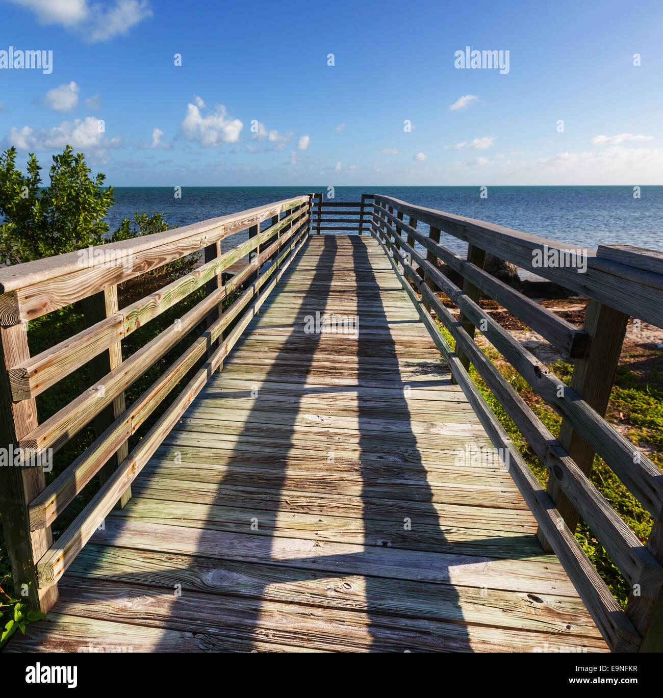 Boardwalk on beach Stock Photo - Alamy