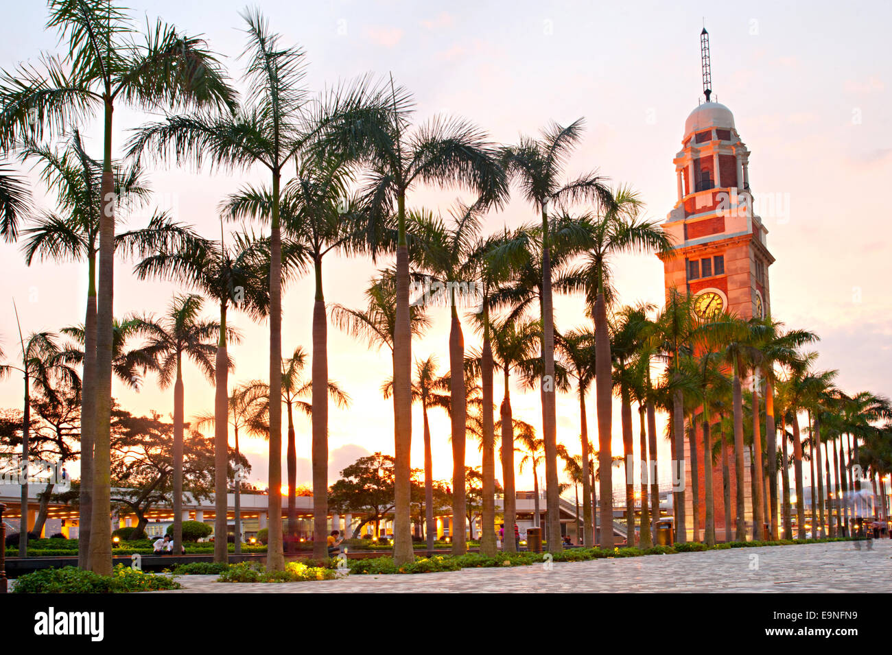 Hong Kong Clock Tower Stock Photo - Alamy