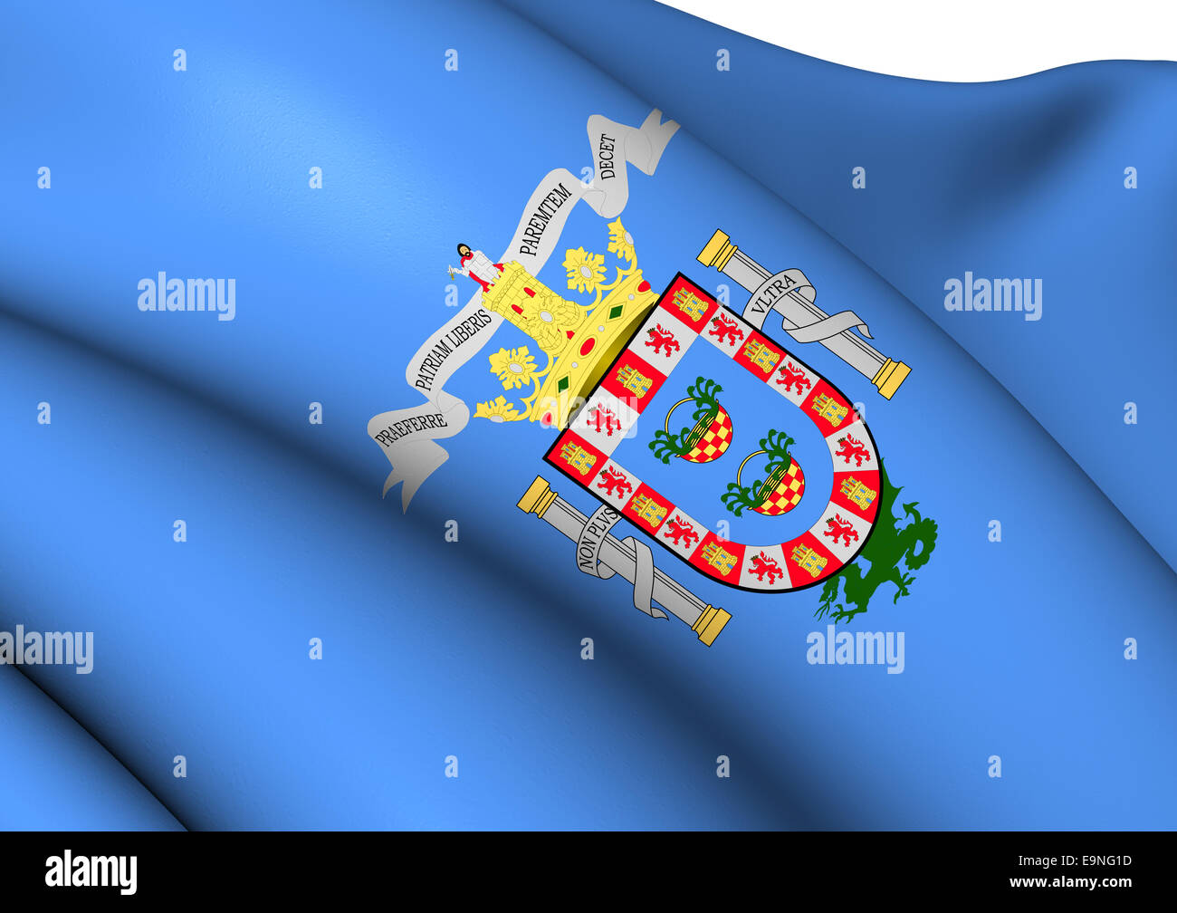 Flag of Melilla Stock Photo - Alamy