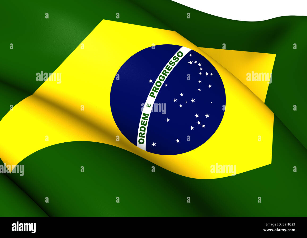 Flag of Brazil Stock Photo - Alamy
