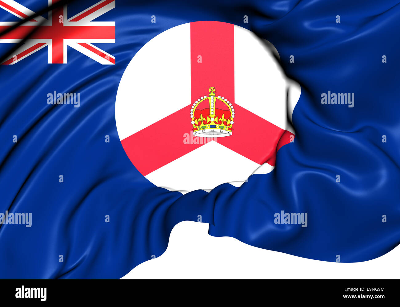Flag of Singapore from 1946 to 1959 Stock Photo - Alamy