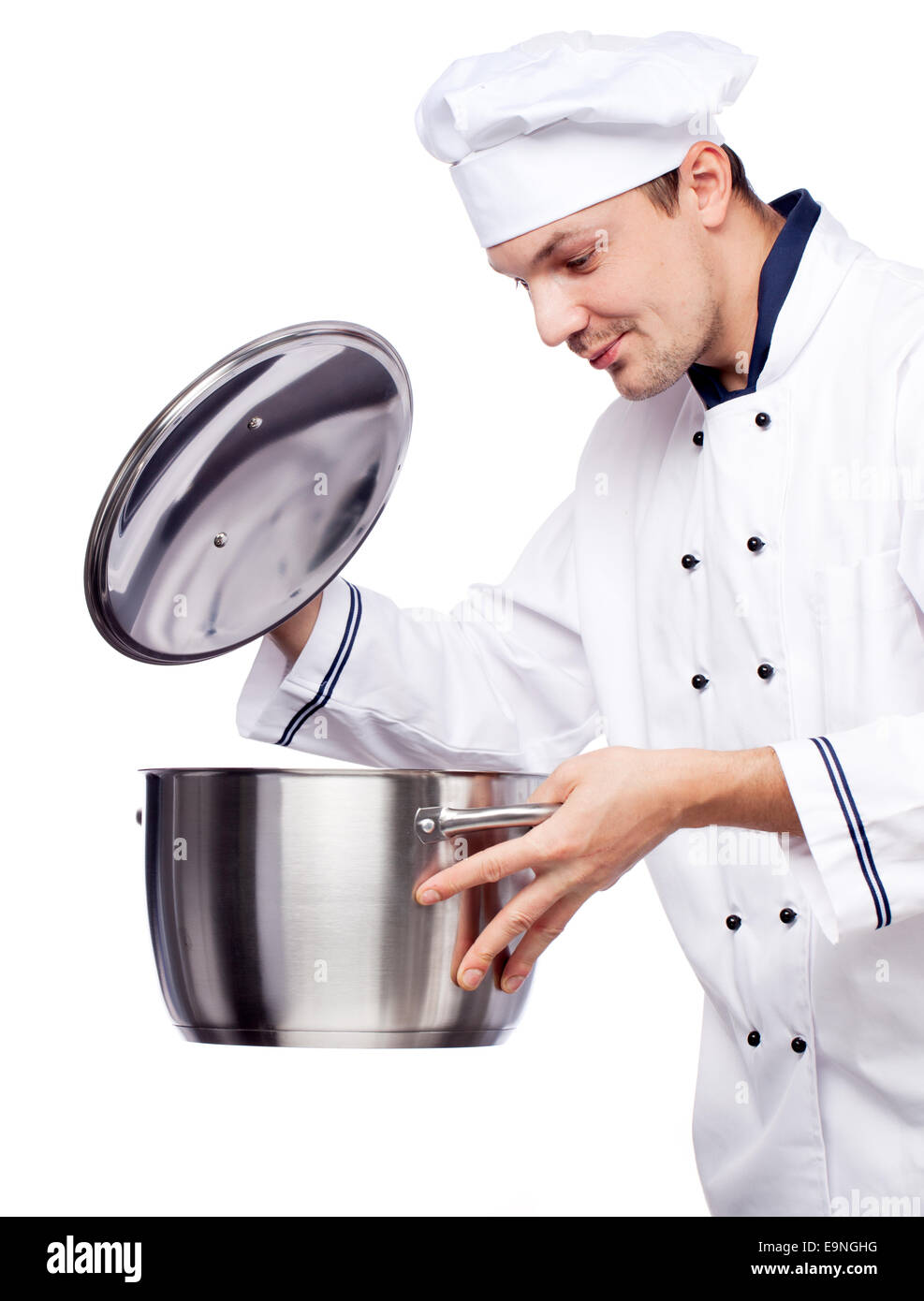 chief with pot in hand Stock Photo - Alamy