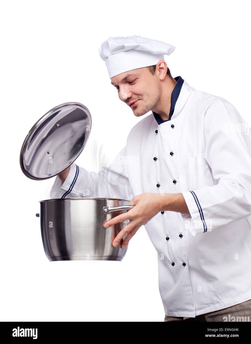 chief with pot in hand Stock Photo - Alamy