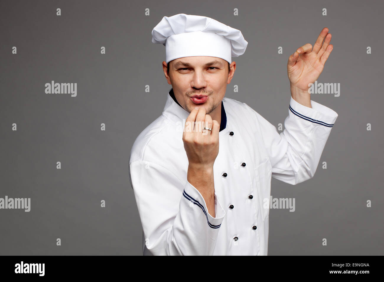 chief with hands gesture Stock Photo - Alamy