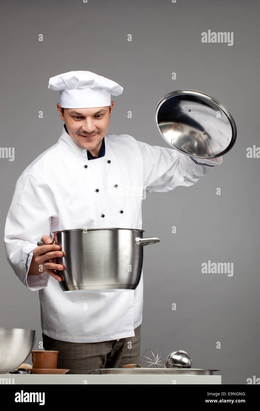 Chef s whites hi-res stock photography and images - Alamy