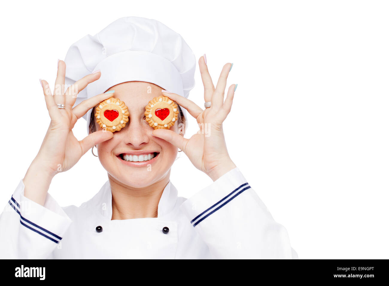 chef with biscuit Stock Photo - Alamy