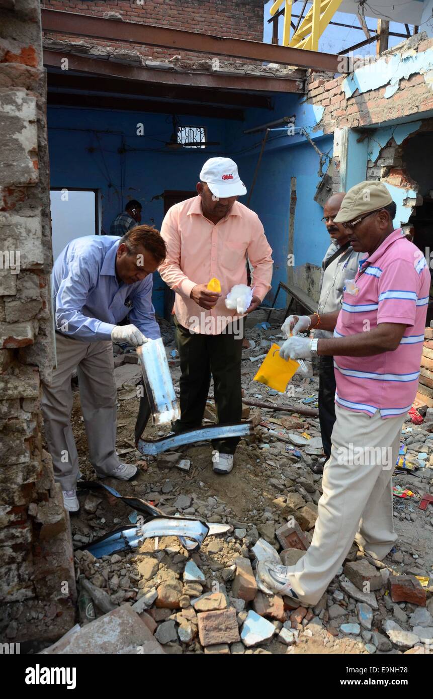 Allahabad, India. 30th october, 2014. Anti-Terrorist Squad (ATS) and ...