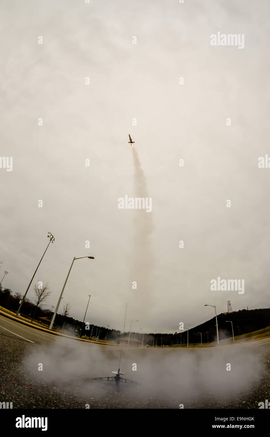 model rocket launch Stock Photo - Alamy
