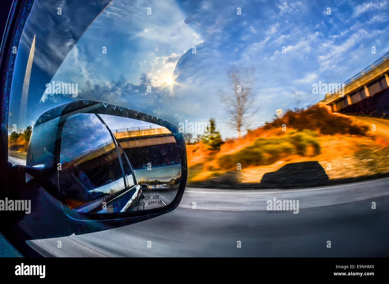 driving in car on highway,with blurry vision Stock Photo - Alamy