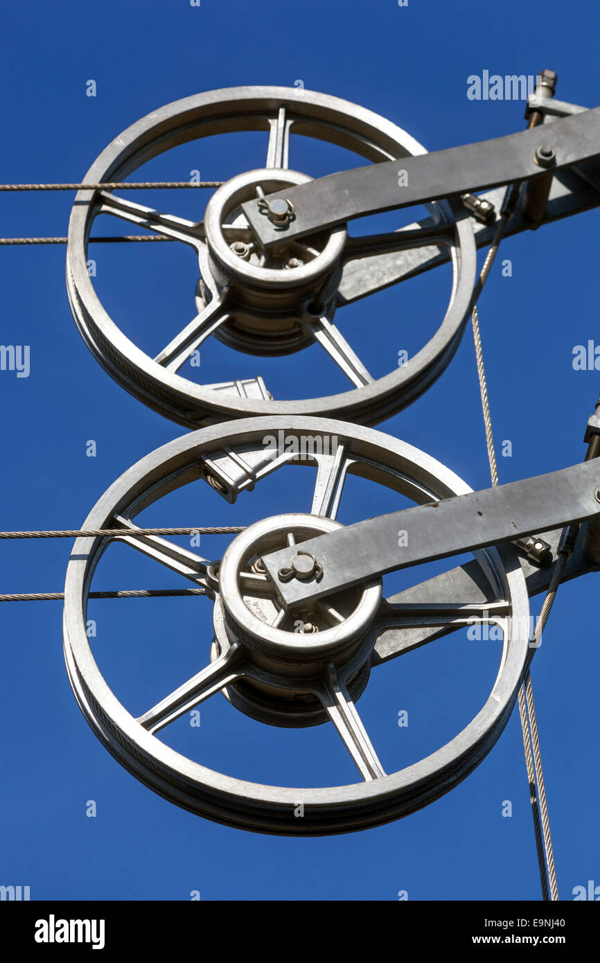 Wire pulley hi-res stock photography and images - Alamy