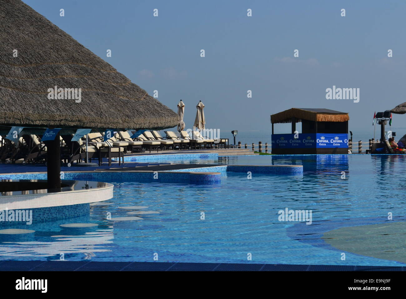 Swimming Pool in Abu Dhabi Stock Photo - Alamy