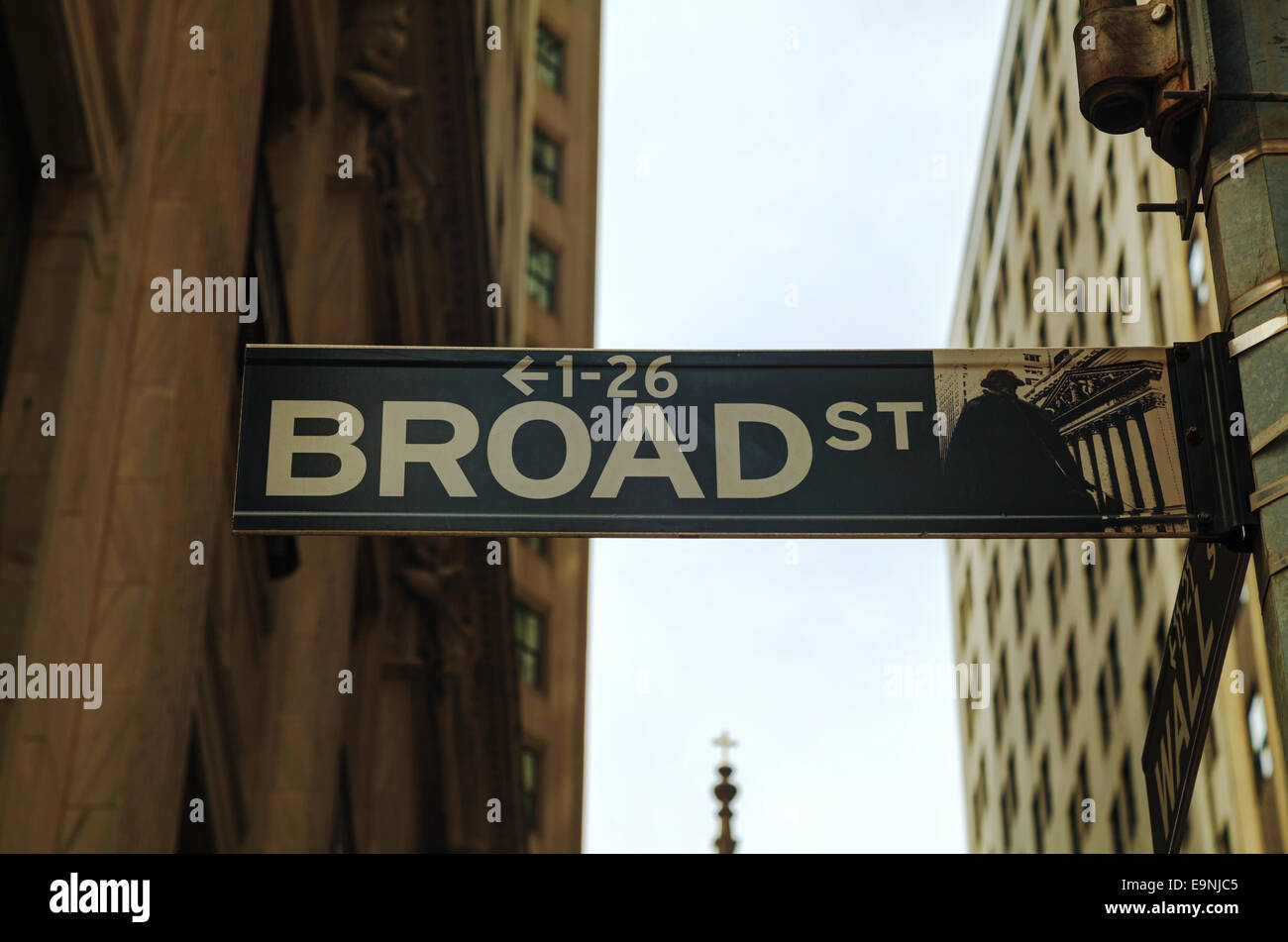 Broad street sign in New York City Stock Photo - Alamy