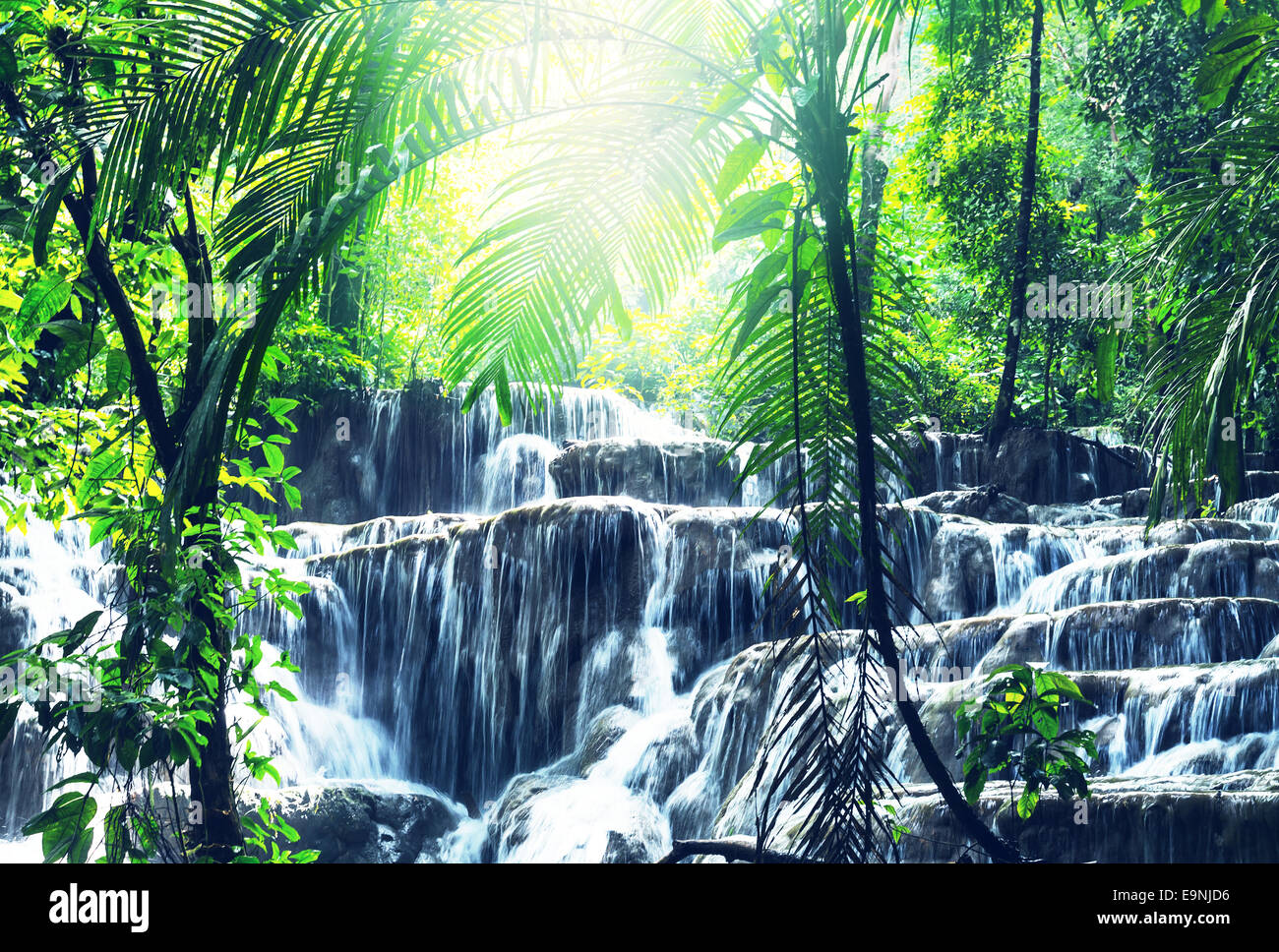 Waterfall in Mexico Stock Photo - Alamy