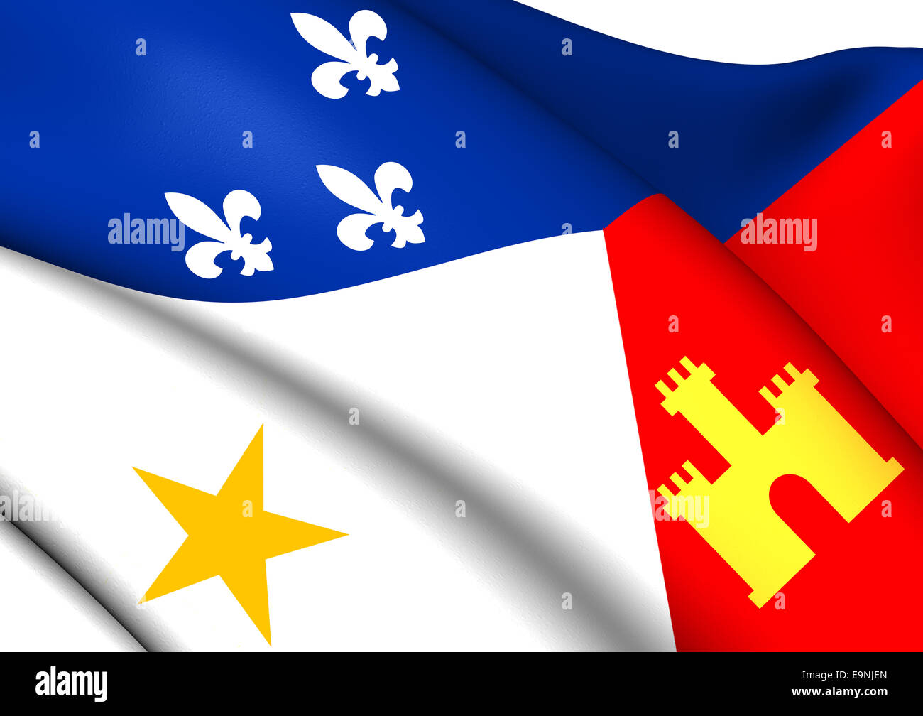 Flag of Acadiana Stock Photo - Alamy
