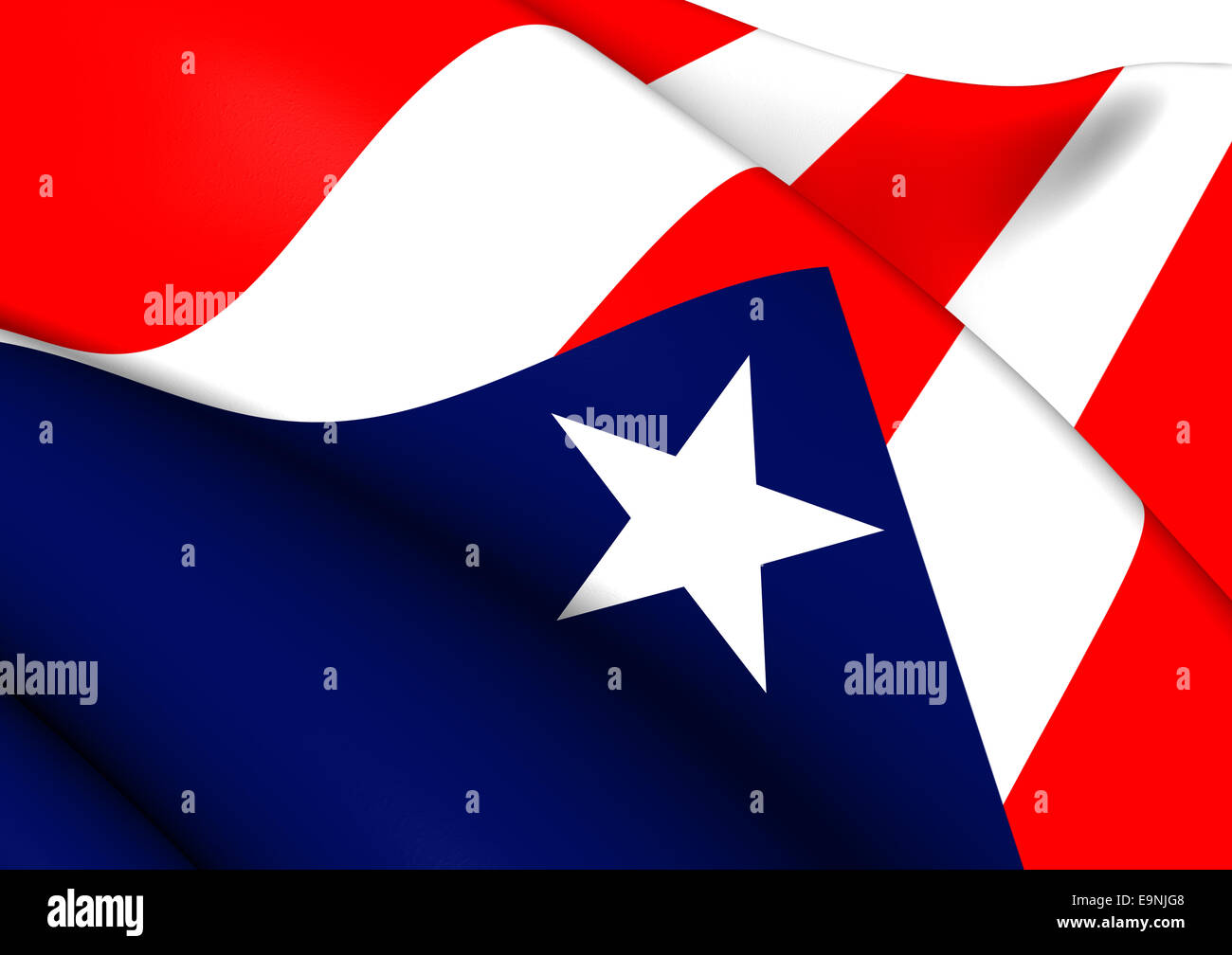 Flag of Puerto Rico Stock Photo - Alamy