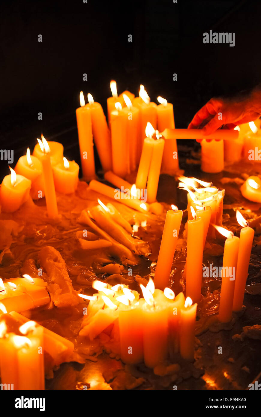 Candle in hand hi-res stock photography and images - Alamy