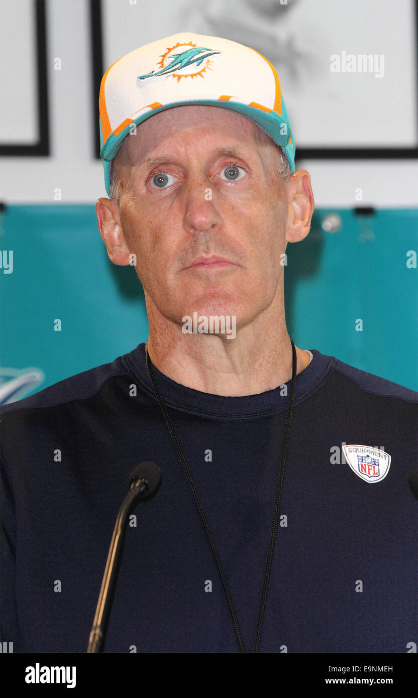 London. UK. Joe Philbin at a Miami Dolphins Press Conference and ...
