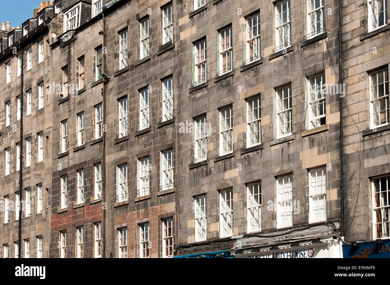Royal Mile House Facades, Edinburgh, Scotland, UK Stock Photo - Alamy