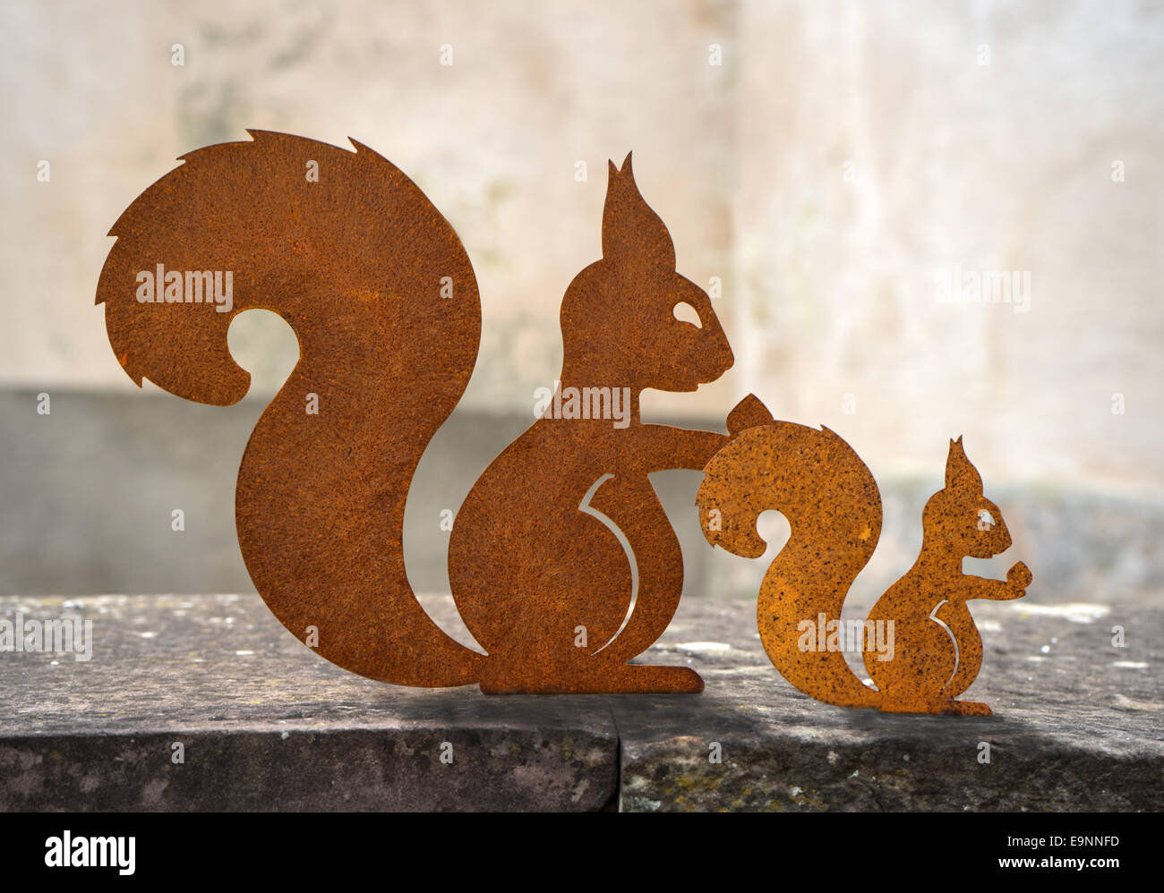 Squirrel made of metal Stock Photo - Alamy