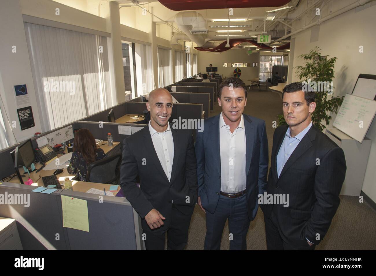 Los Angeles, California, USA. 6th Oct, 2014. Charles Anderson, left ...