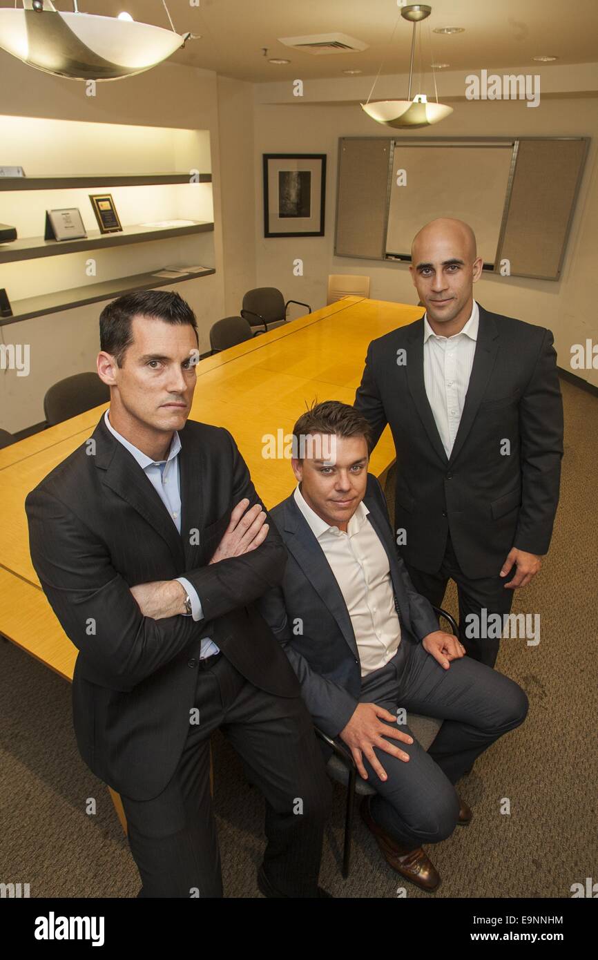 Los Angeles, California, USA. 6th Oct, 2014. Wesley Lones, left, Blake ...